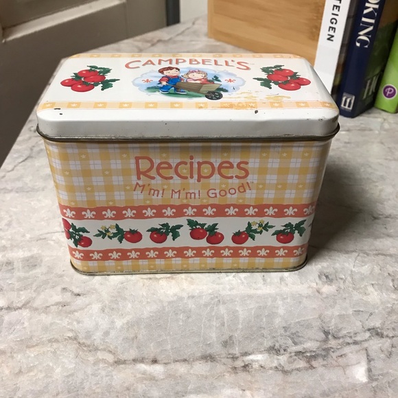 Campbell | Accents | Vintage Recipe Card Tin | Poshmark